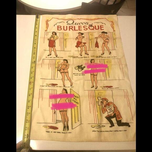 Accents | Vintage Rare Queen Of Burlesque Towel Canvas Print Old Rare ...